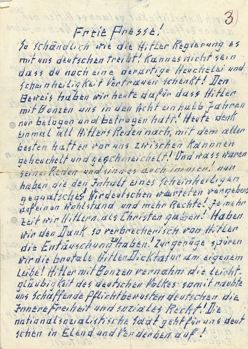 Otto und Elise Hampel und der Widerstand "einfacher" Leute gegen das NS ...