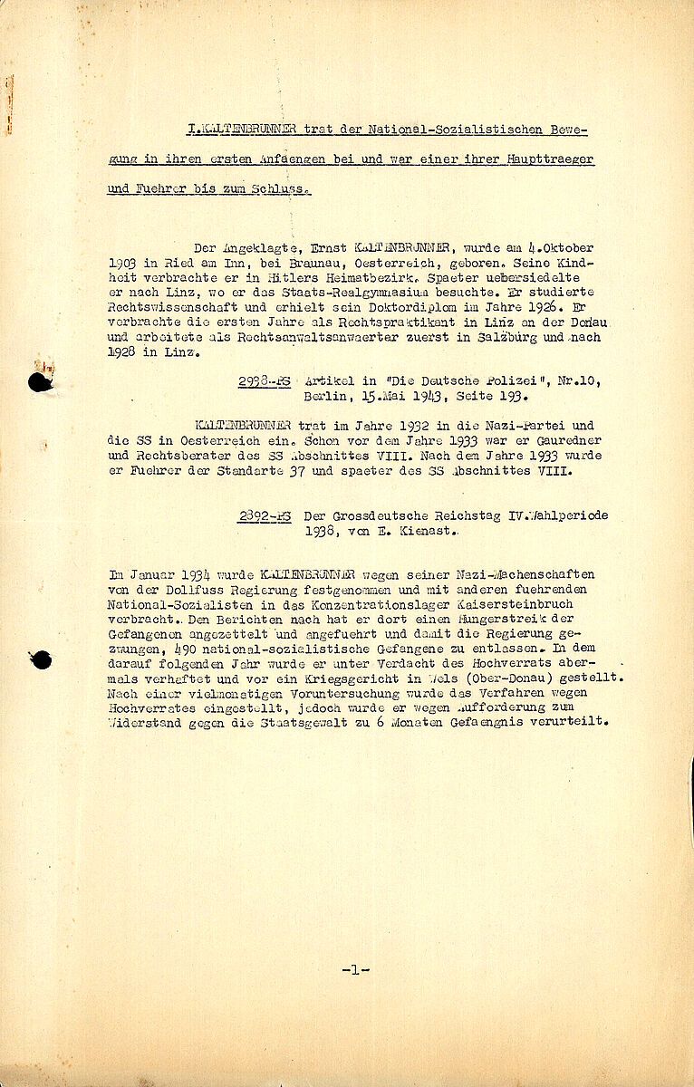 Der Nürnberger Prozess 1945/46 - Bundesarchiv