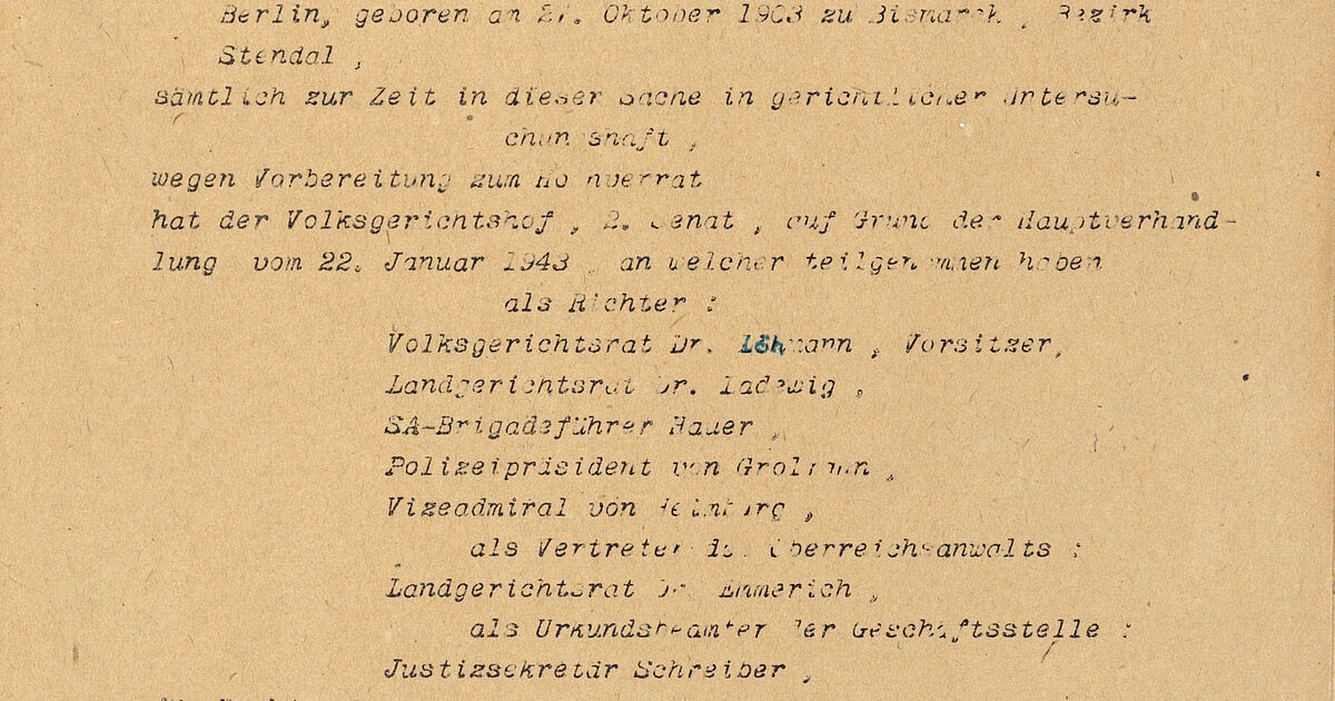 Otto und Elise Hampel und der Widerstand "einfacher" Leute gegen das NS ...