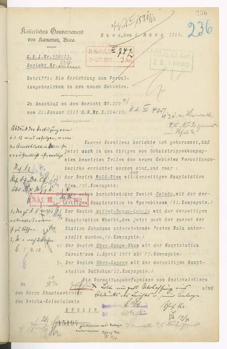 Flaggenwechsel über Neukamerun - Das Marokko-Kongo-Abkommen - Bundesarchiv
