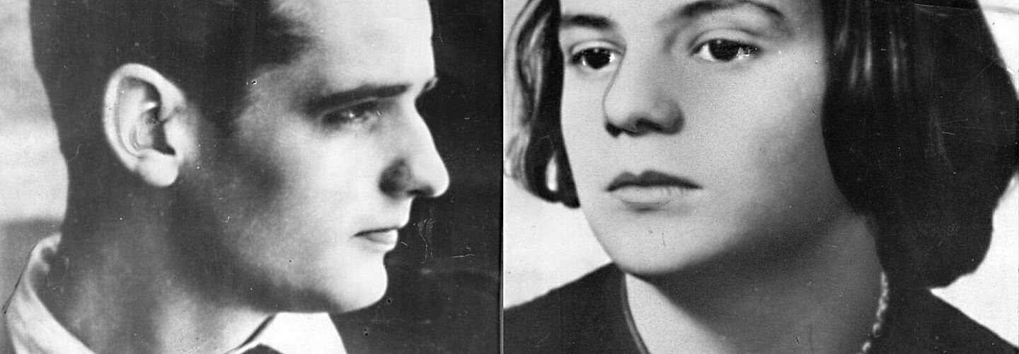 Sophie und Hans Scholl, zum Tode verurteilt am 22.02.1943 - Bundesarchiv
