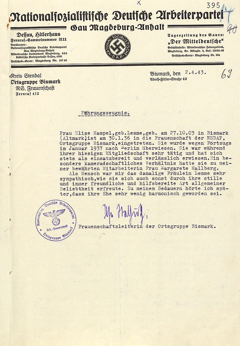 Otto und Elise Hampel und der Widerstand "einfacher" Leute gegen das NS ...