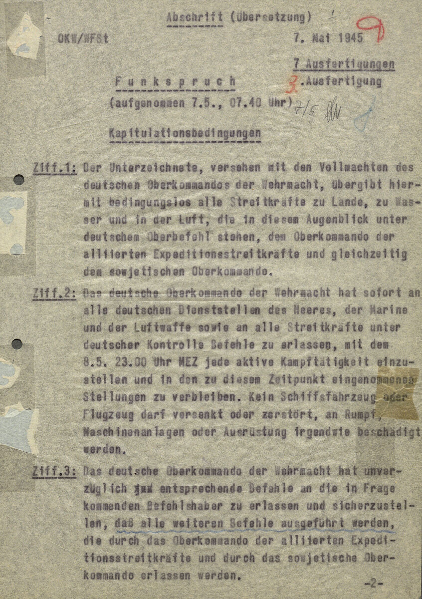 Die deutsche Kapitulation 1945 - Bundesarchiv