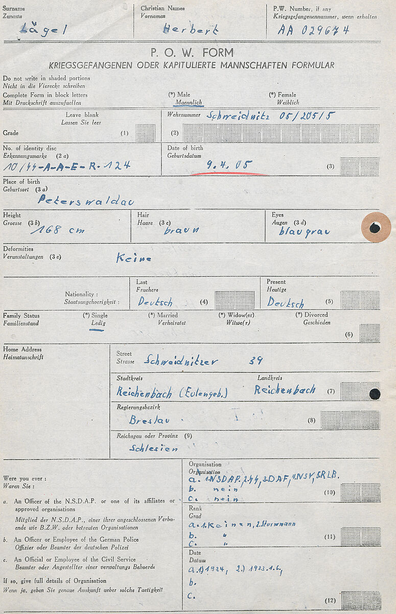 Dokumente zur Kriegsgefangenschaft deutscher Soldaten - Bundesarchiv