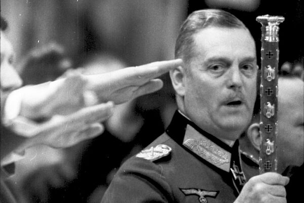 Funkspruch Wilhelm Keitels an den Oberbefehlshaber Süd mit dem Befehl ...