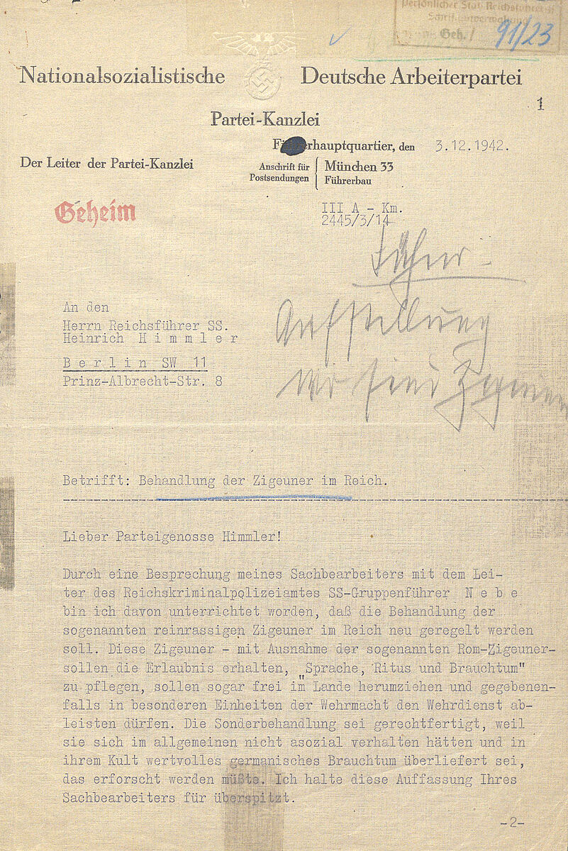Archivgut zur Verfolgung von Roma, Sinti, Jenischen und anderen im ...