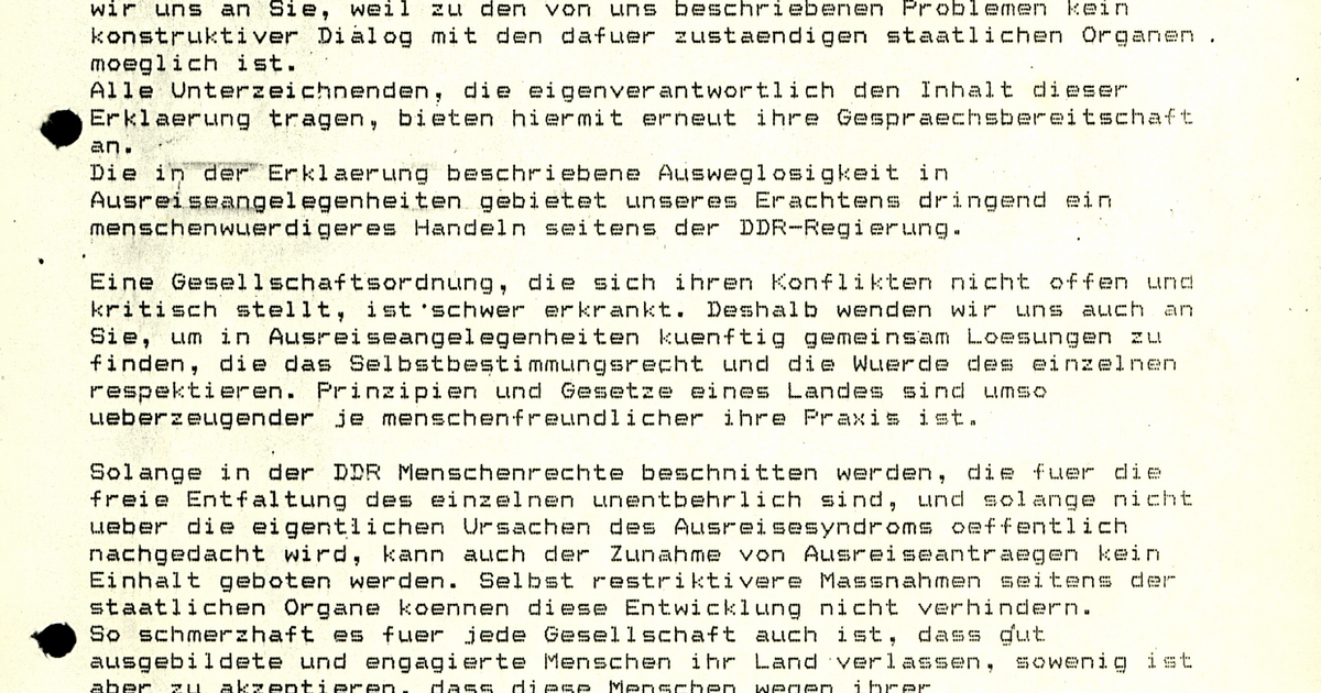 I. Die Erklärung der AG Staatsbürgerschaftsrecht - Bundesarchiv